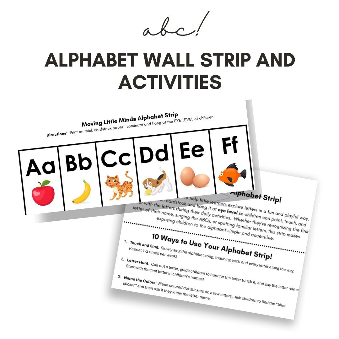 Alphabet Wall Line and Activities - Etsy