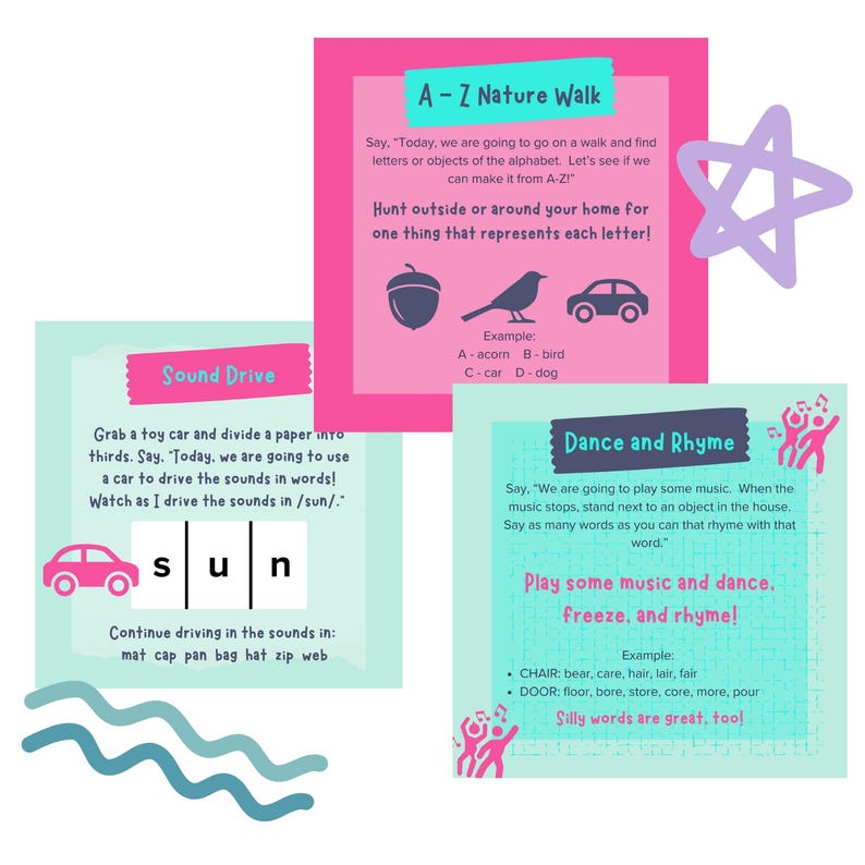 Preschool Literacy Activities - 100 Pages of Learning and Fun Ages 3-5 ...