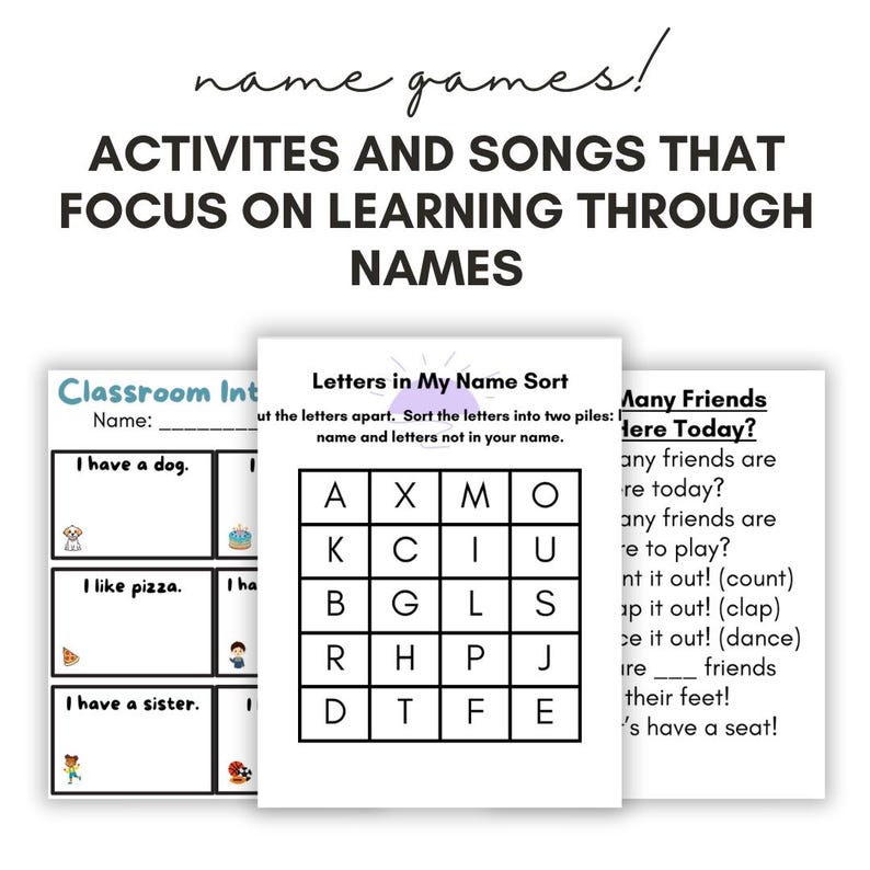 Name Game Bundle: Your Guide to Building Alphabetic Knowledge Through ...