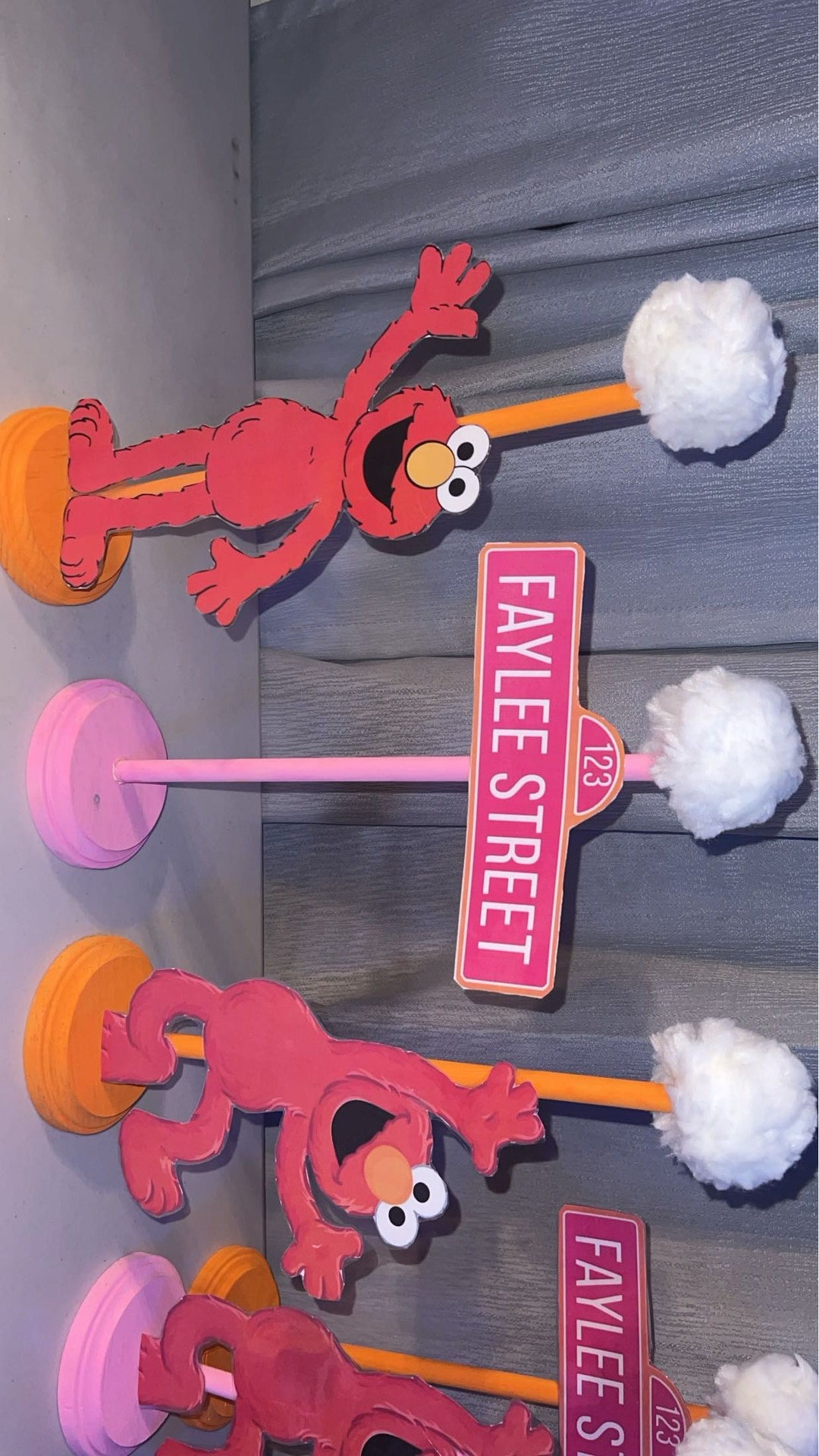 Elmo/character Table Toppers - Etsy