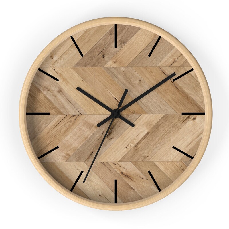 Natural Wood Clock - Etsy