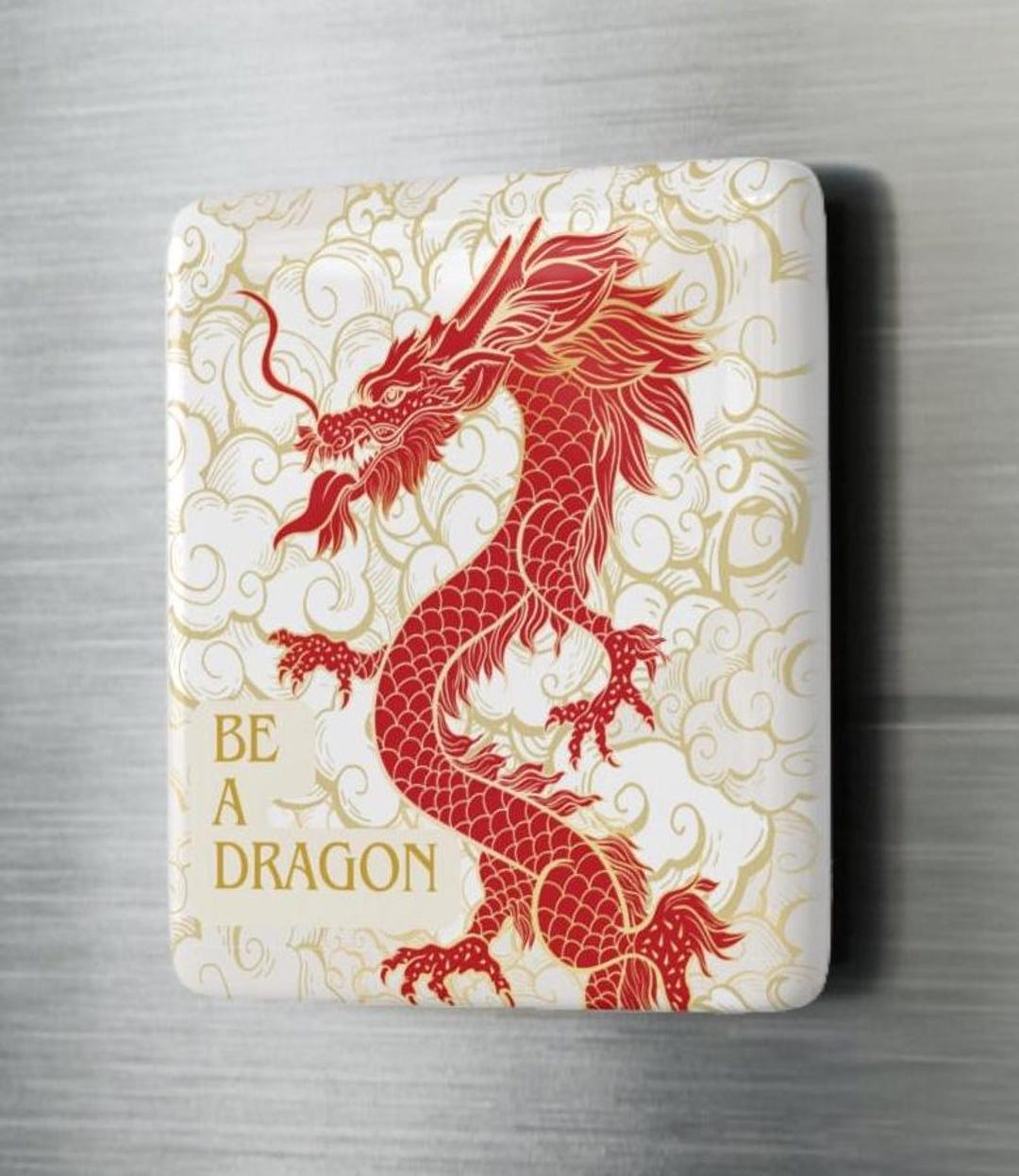 Dragon Porcelain Magnet, Dragon Lovers Gift, Year of the Dragon, Dragon ...