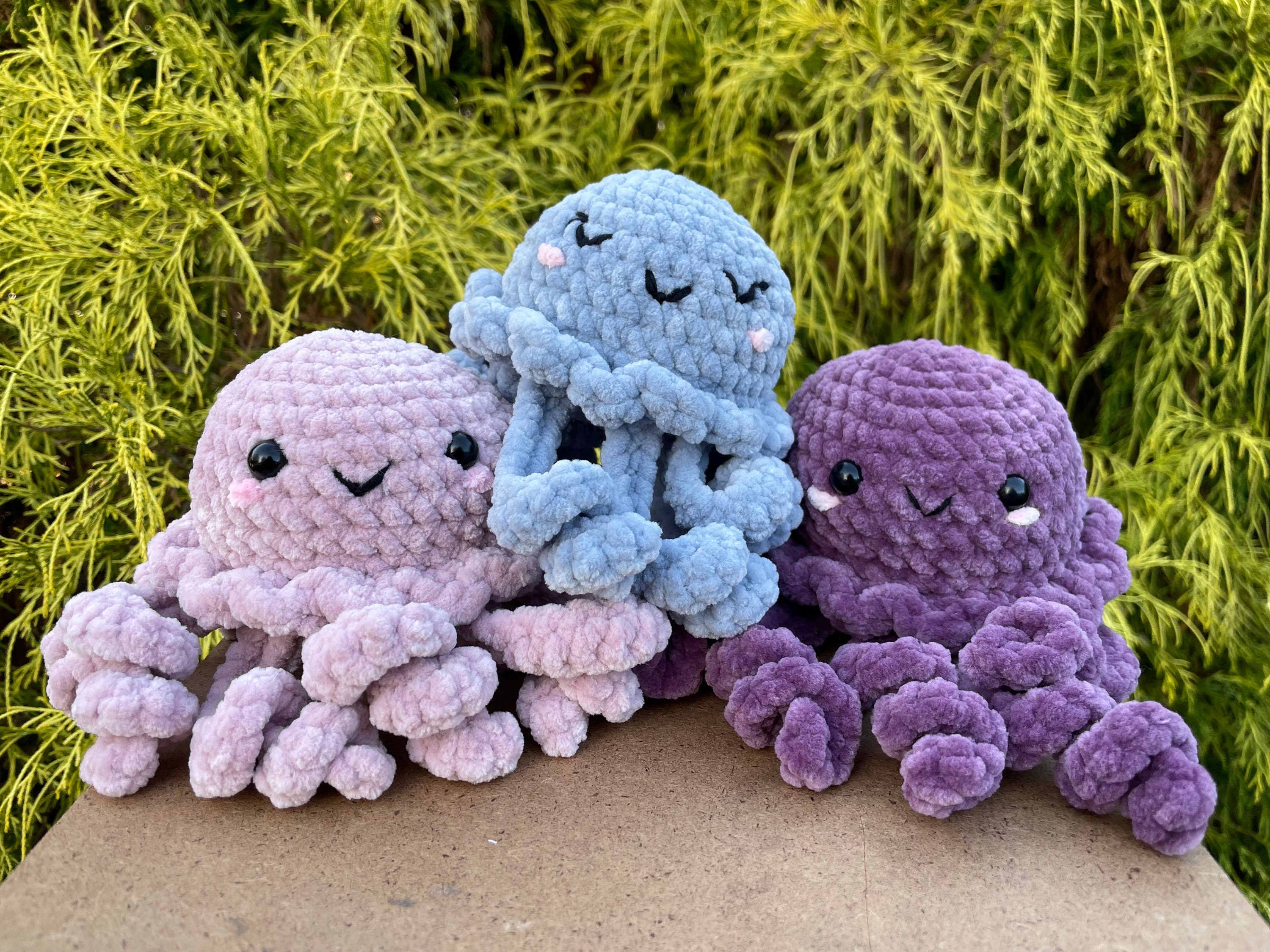 Crochet Jellyfish Ocean Themed Plushie Toy Amigurumi - Etsy