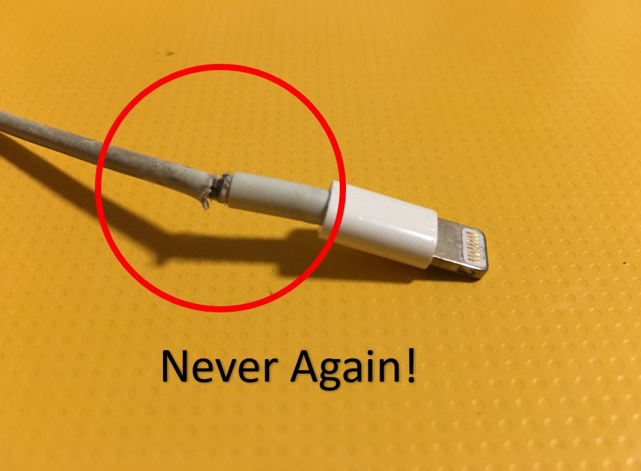 IPhone Lightning Charging Cord Protector - Durable USB/USB-C Cable ...