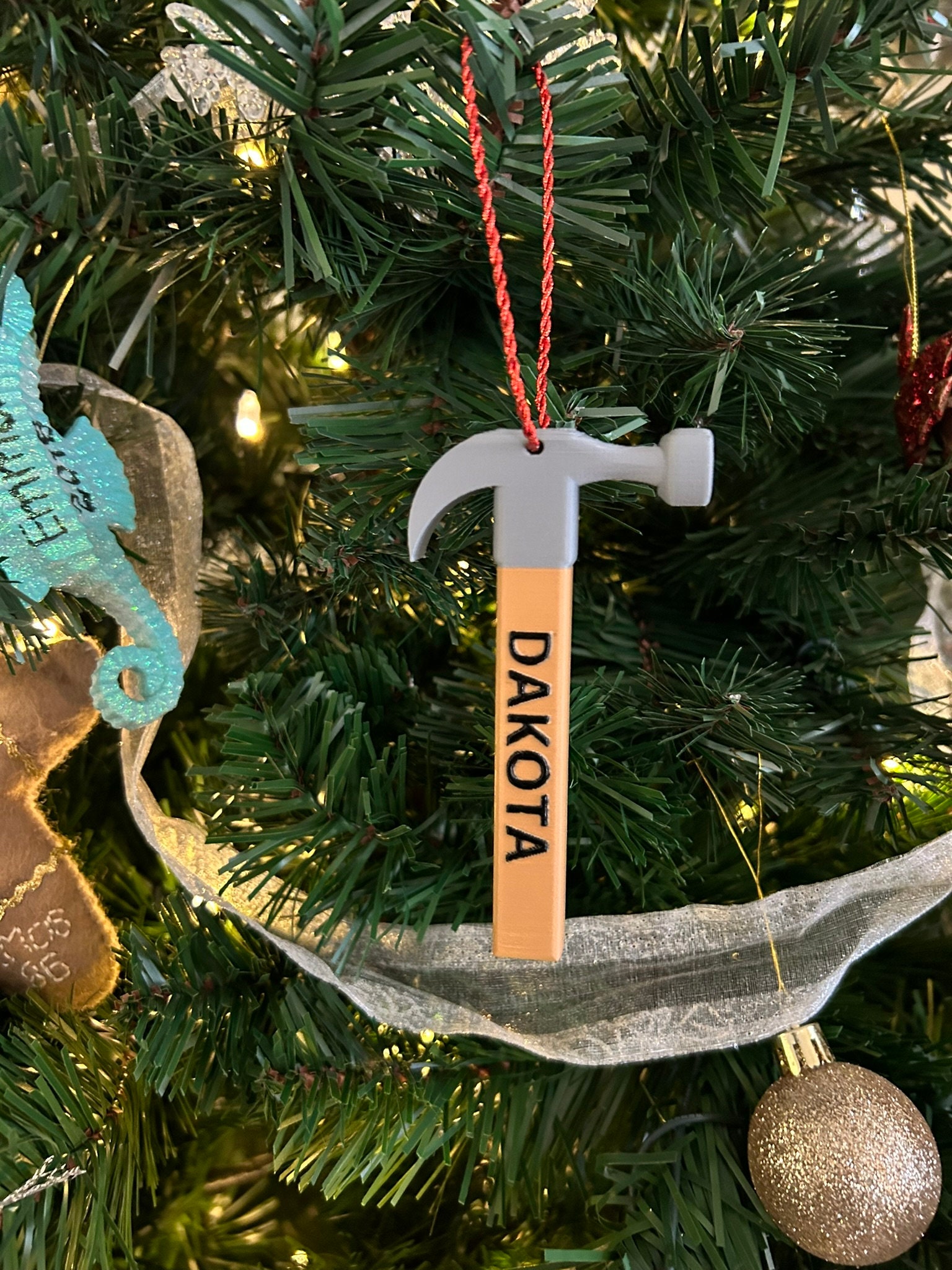 2024 Handcrafted Tool Christmas Ornaments Wrench Saw Level hammer ...