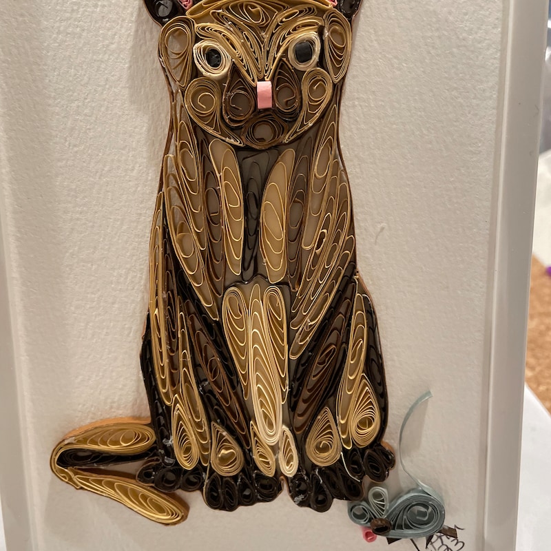 Paper Quilling Cat - Etsy