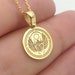 Egyptian Scarab Round Pendant, 14K Solid Gold Flying Beetle Necklace ...