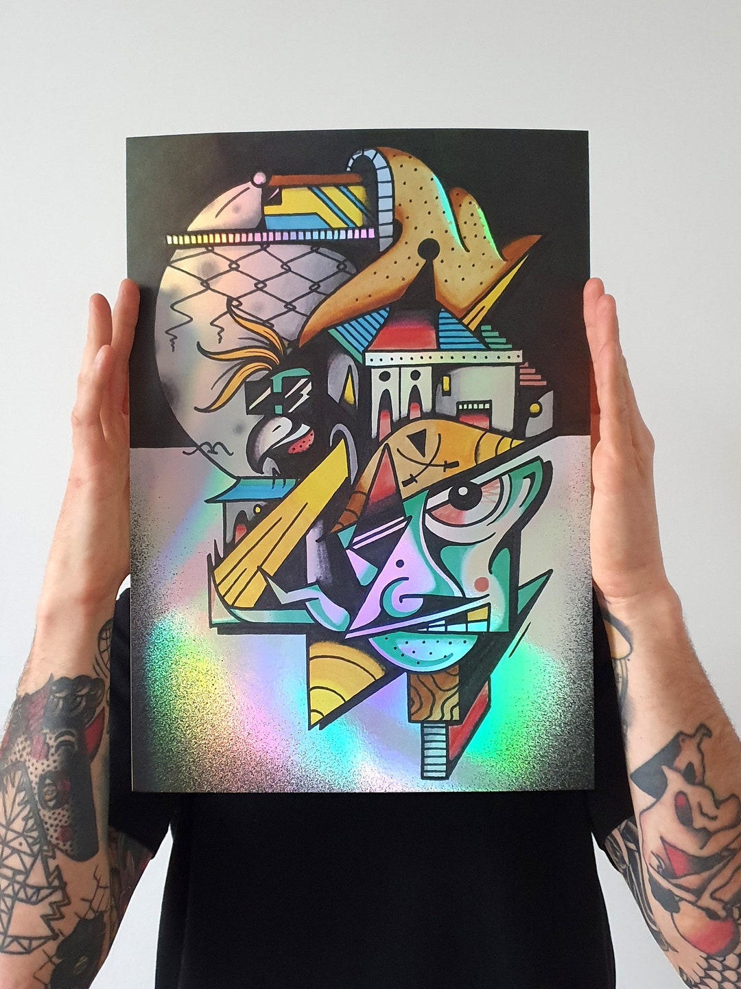 The Pirate, Holographic Poster, Holographic Wall Art, Streetart ...