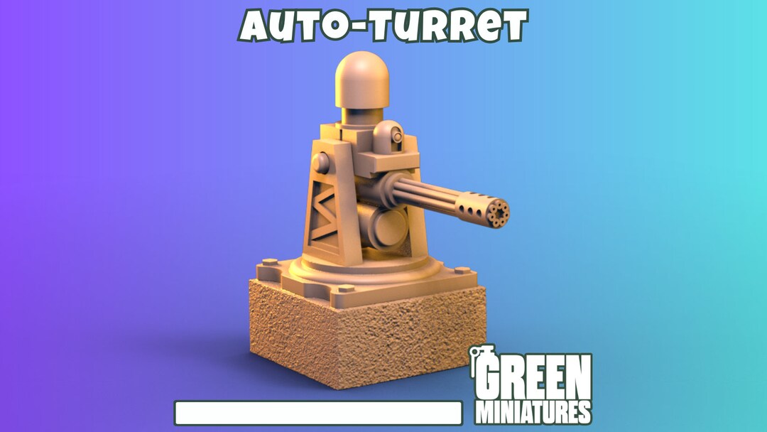 Auto-turret Green Miniatures Real Edge Cyberpunk Models Shadowrun RPG ...