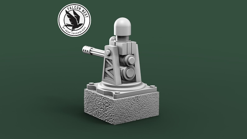 Auto-turret - Green Miniatures Real Edge Cyberpunk Models Shadowrun RPG ...