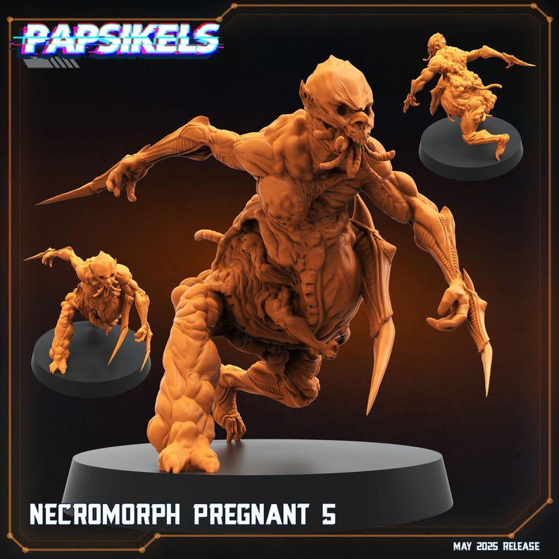 Necromorph Pregnant V5 – Evolved Horror Sci-fi Alien Mutation Resin ...