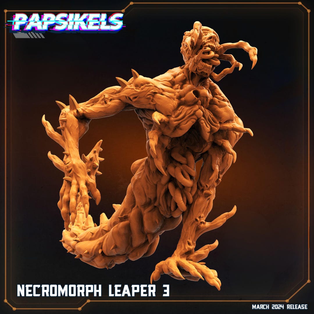 Necromorph Leaper #3 - Legendary Sci-fi Miniature for RPG Adventures ...