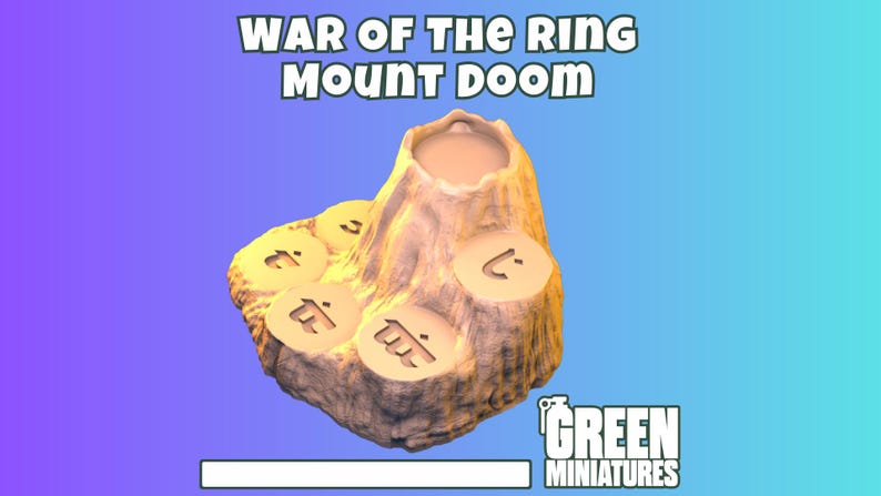 War of the Ring Mount Doom Normal Map Resin Casting Custom Board Games ...