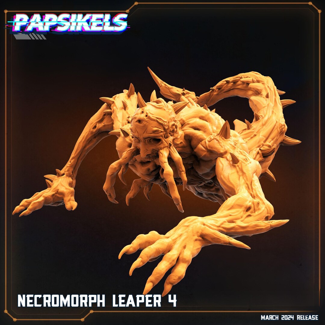 Necromorph Leaper #4 - Tactical Warrior Miniature for Futuristic ...