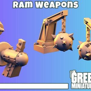 Ram Weapons Green Miniatures Real Edge Cyberpunk Models Shadowrun RPG ...