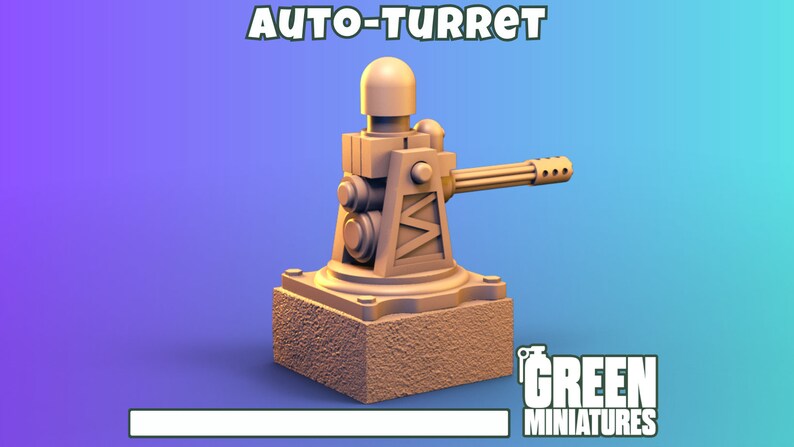 Auto-turret Green Miniatures Real Edge Cyberpunk Models Shadowrun RPG ...