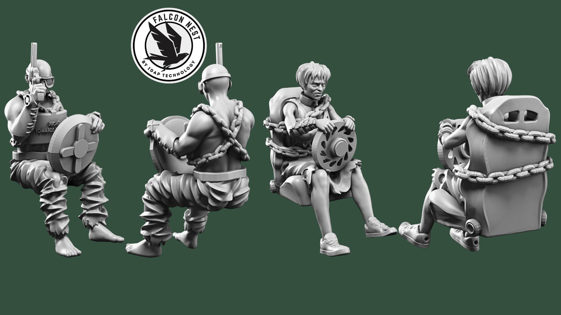 Slaves to the Wheel - Green Miniatures Military Scales Feminine Models ...