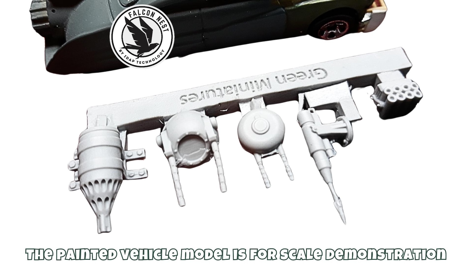 Turret Set 1 - Green Miniatures Real Edge Cyberpunk Models Shadowrun ...