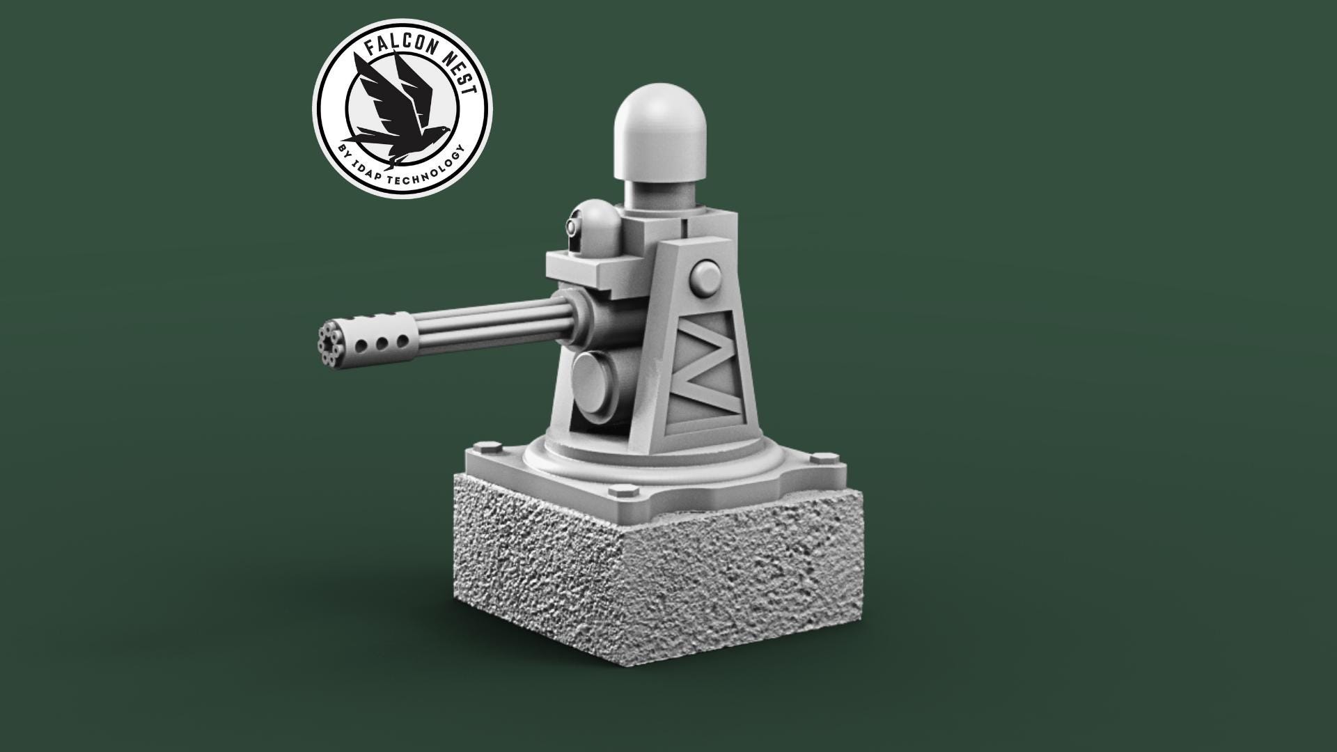 Auto-turret - Green Miniatures Real Edge Cyberpunk Models Shadowrun RPG ...