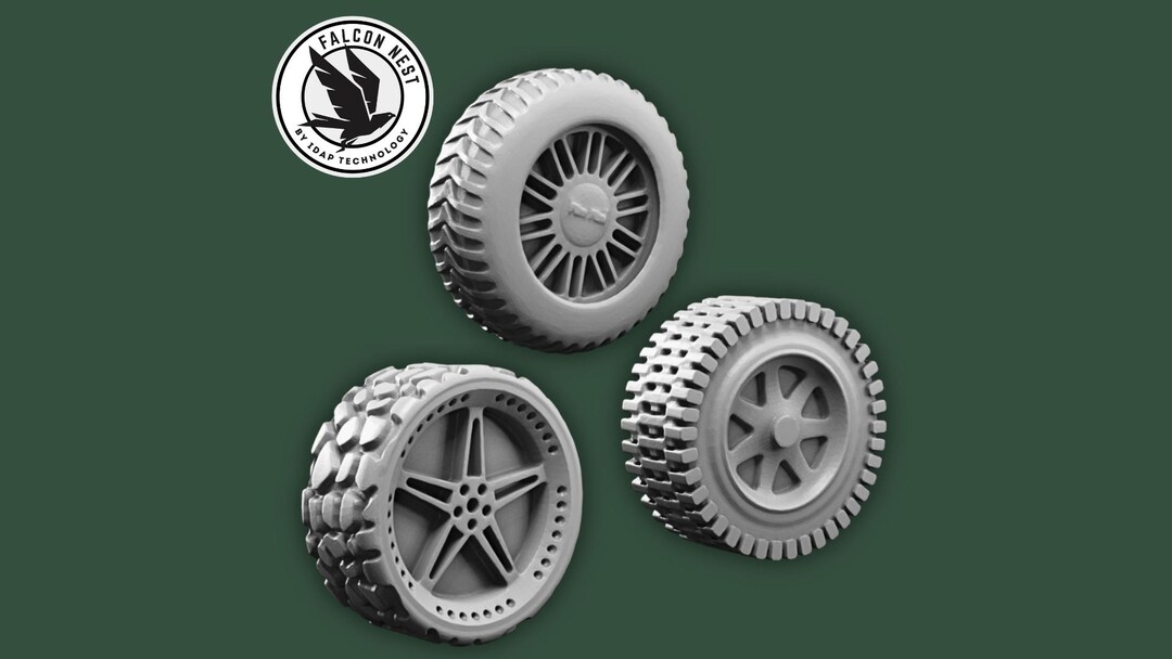 Fast Car Wheels - Green Miniatures Post-apocalyptic Tabletop Figures ...