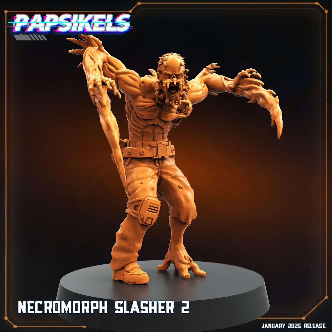 Necromorph Slasher #2 - Next-gen Sci-fi Warrior Miniature for Tabletop ...