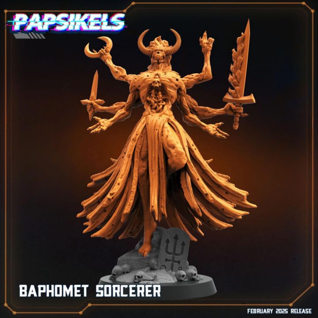 Baphomet Sorcerer - Legendary Sci-fi Miniature for Tactical Combat and ...