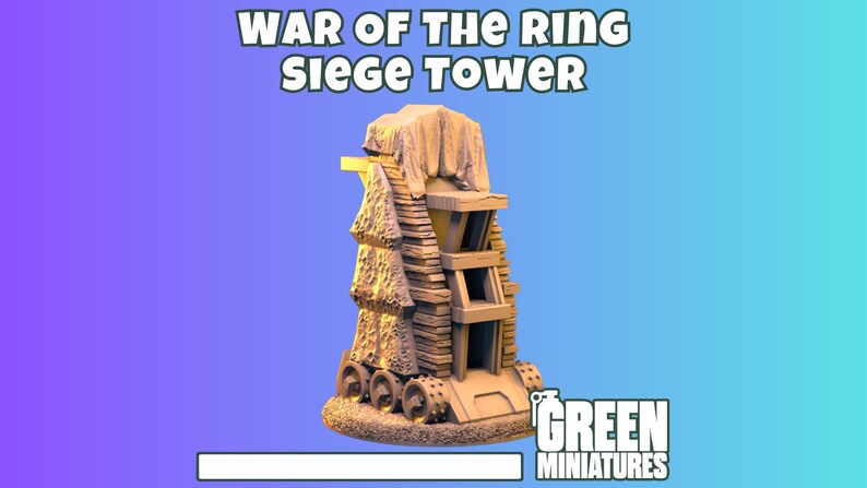 War of the Ring Siege Tower Siege Weapon War Machine Battle Defense ...