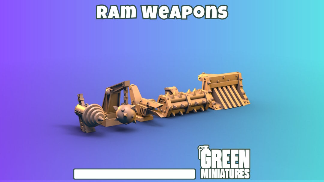 Ram Weapons Green Miniatures Real Edge Cyberpunk Models Shadowrun RPG ...
