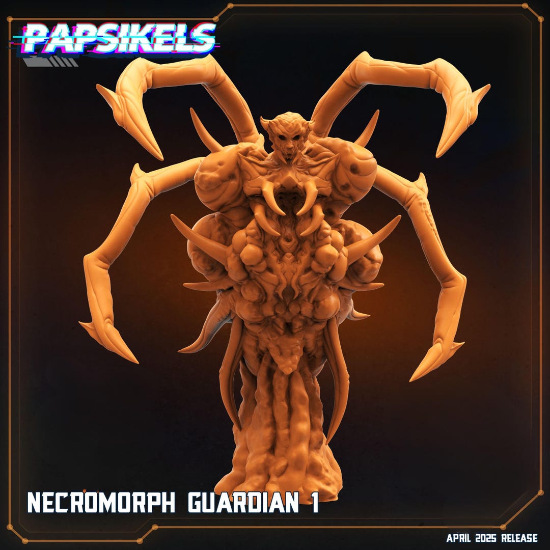 Necromorph Guardian 1 - Futuristic Wargame Model Unpainted Miniature ...
