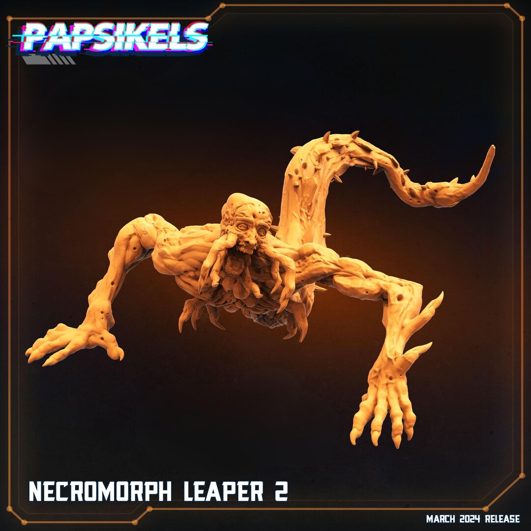 Necromorph Leaper #2 - Advanced Sci-fi Miniature for RPG Campaigns and ...