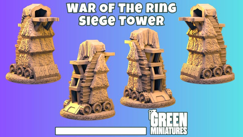 War of the Ring Siege Tower Siege Weapon War Machine Battle Defense ...