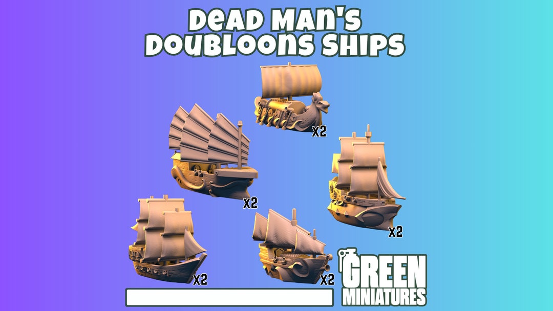 Dead Man's Doubloons Ships Custom Board Games Tabletop Games ...