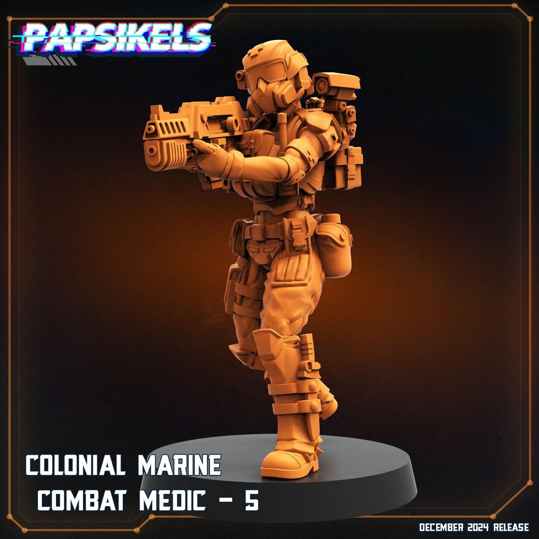 Colonial Marine Combat Medic #5 - Legendary Sci-fi Miniature for ...