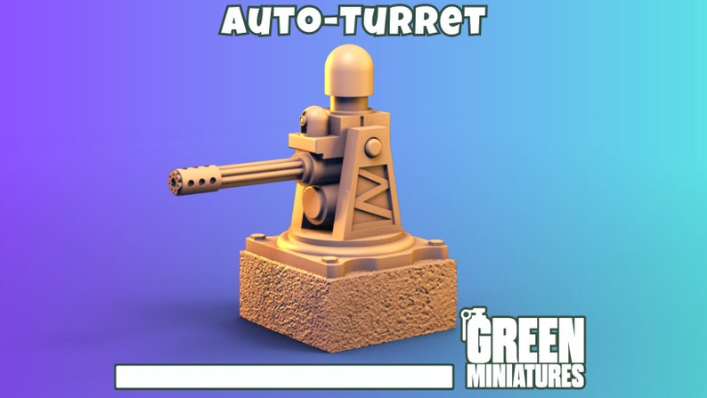 Auto-turret Green Miniatures Real Edge Cyberpunk Models Shadowrun RPG ...
