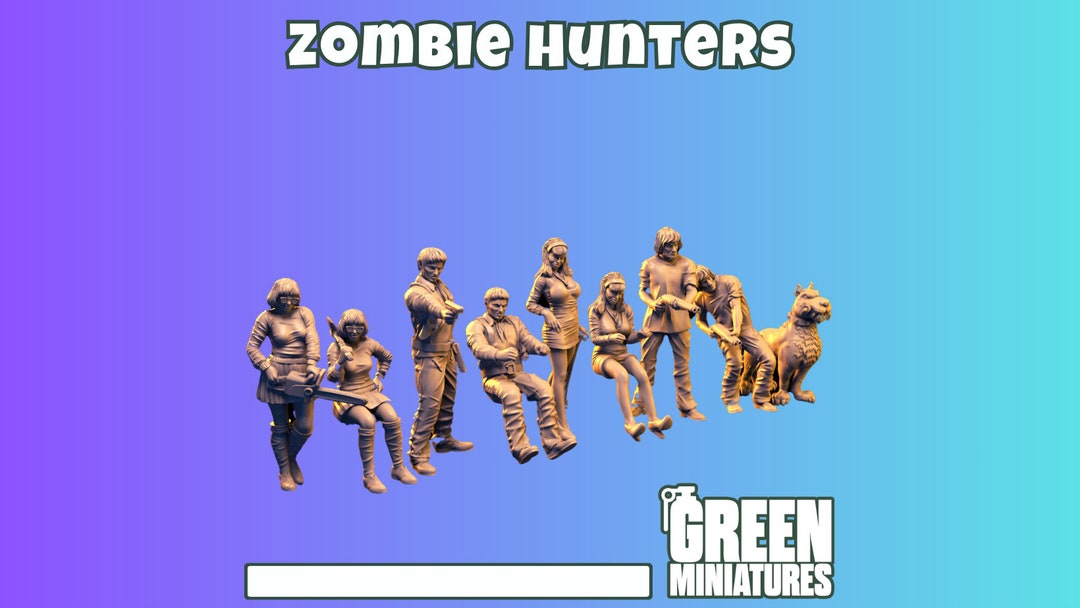 Zombie Hunters Green Miniatures Real Edge Cyberpunk Models Shadowrun ...