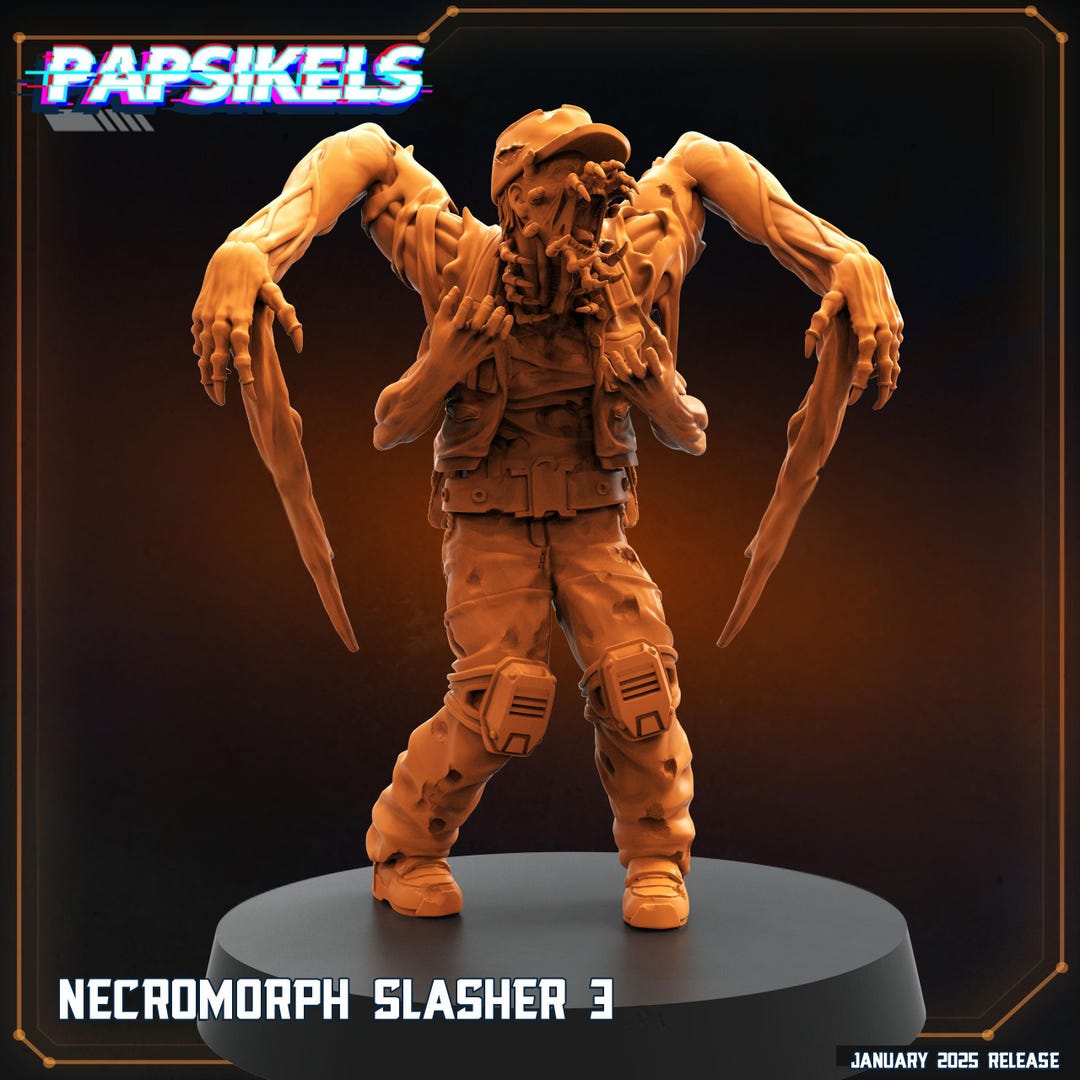 Necromorph Slasher #3 - Futuristic Battle-ready Miniature for Sci-fi ...