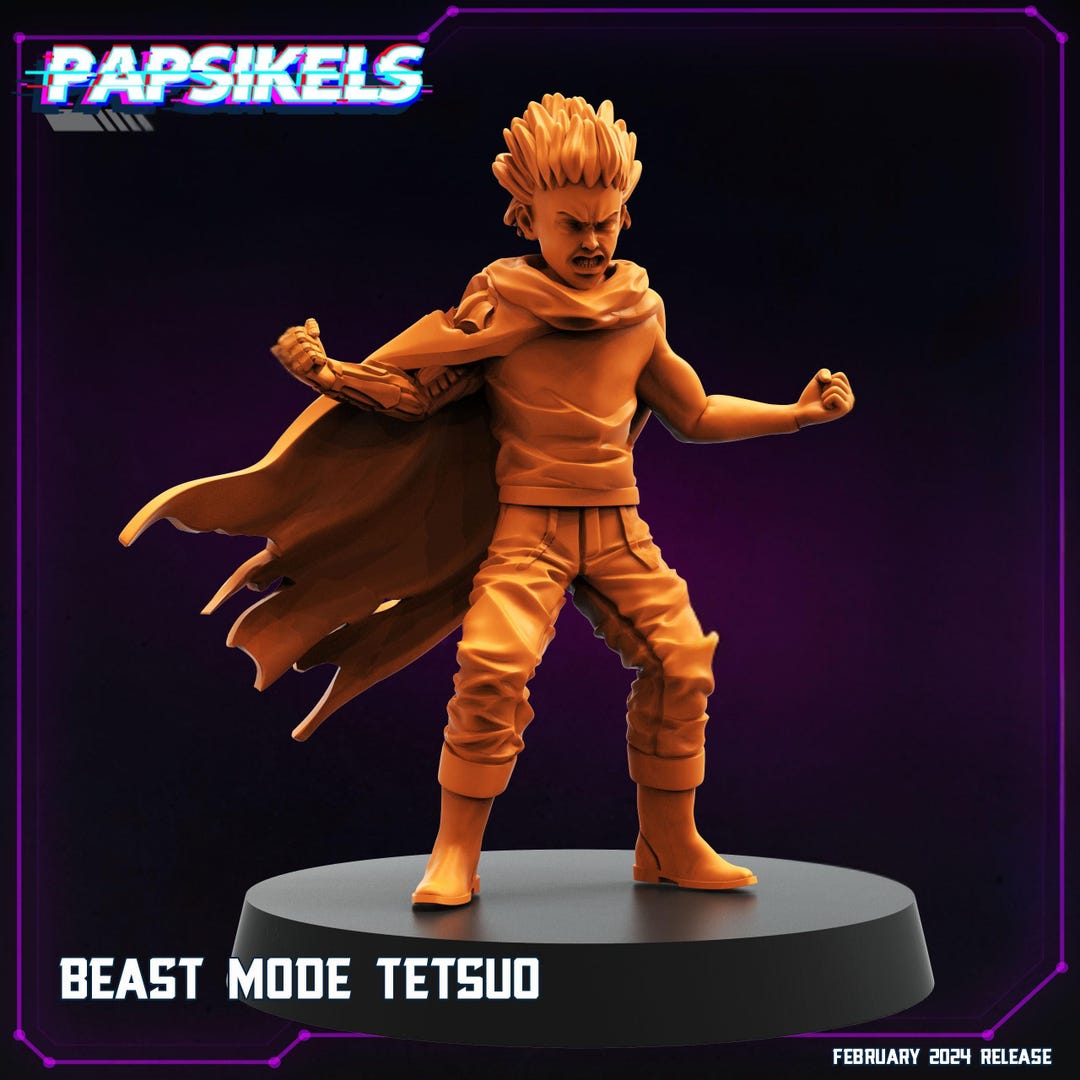 Beast Mode Tetsuo - Cybernetic Warrior Miniature for Tabletop Gaming ...