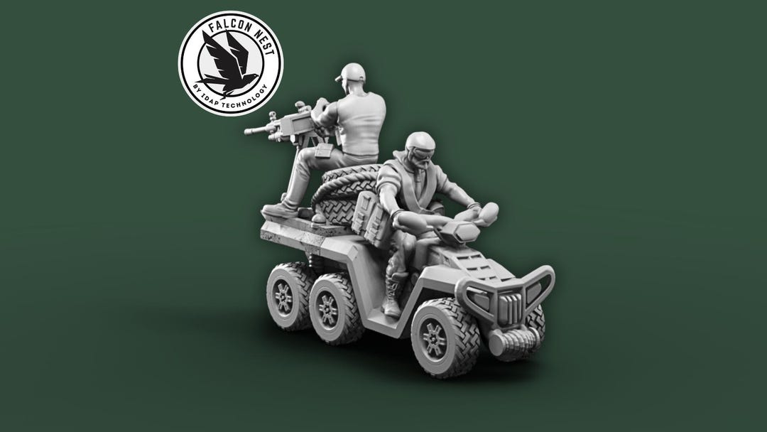 War Quad - Green Miniatures Wargaming Sci-fi Figures RPG Tabletop ...