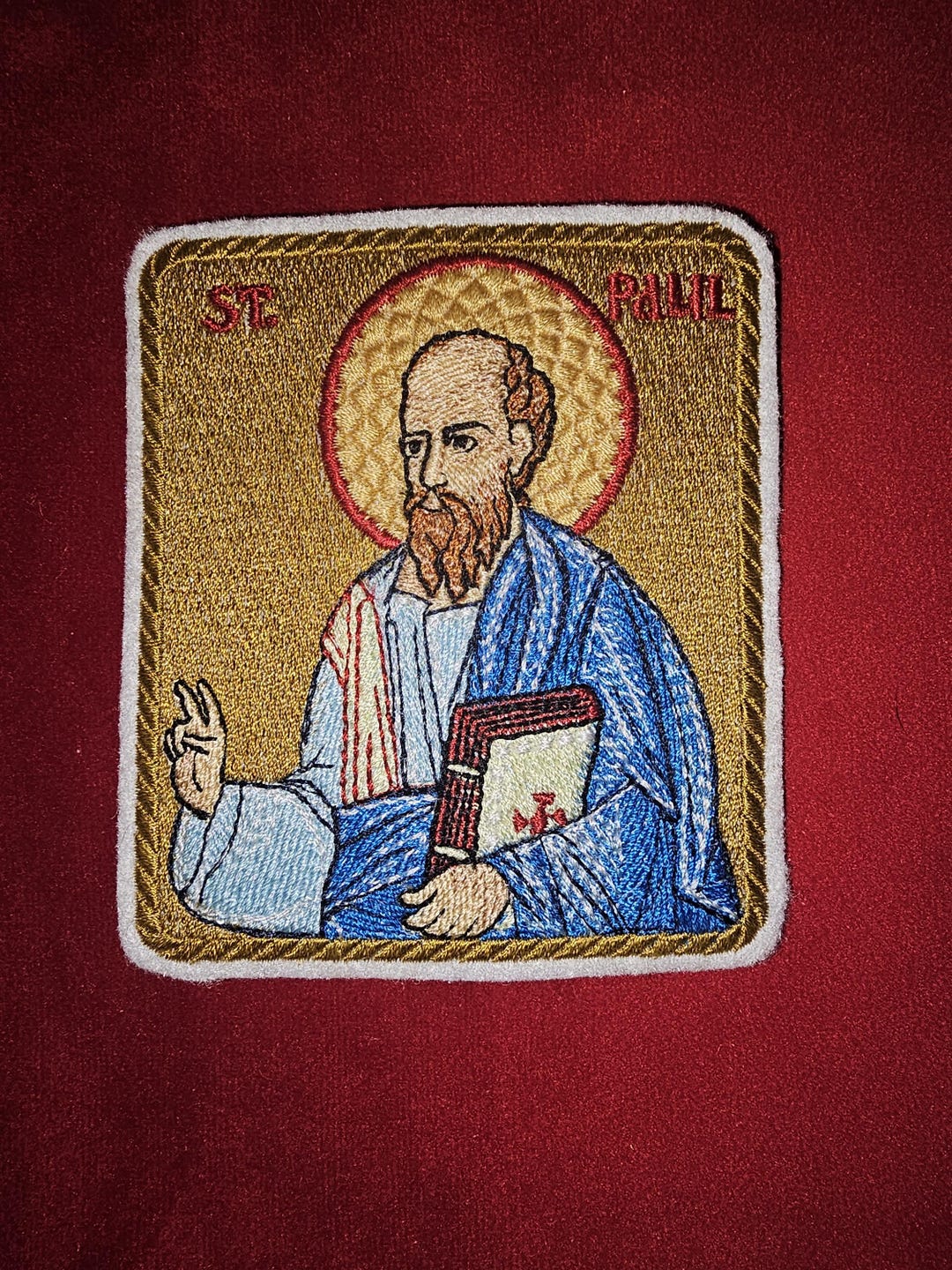 Saint Paul Pocket Icon or Patch, Byzantine Orthodox Christian Icon 3 ...
