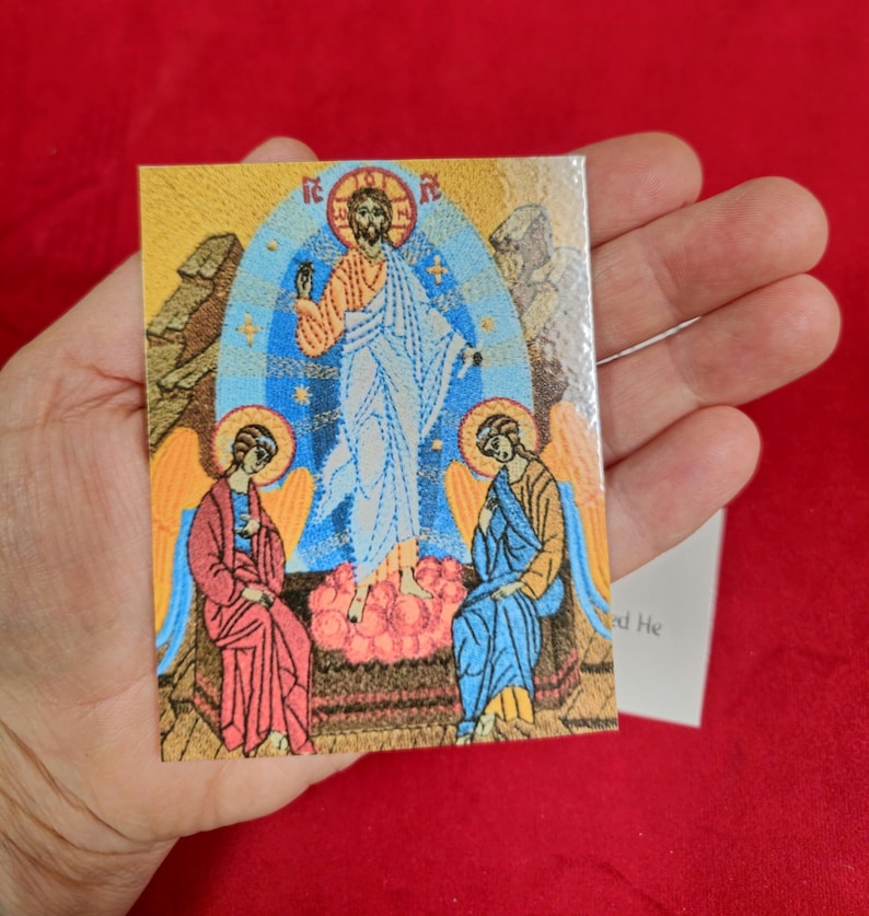 Resurrection of Jesus Christ Laminated Orthodox Prayer Card - Etsy