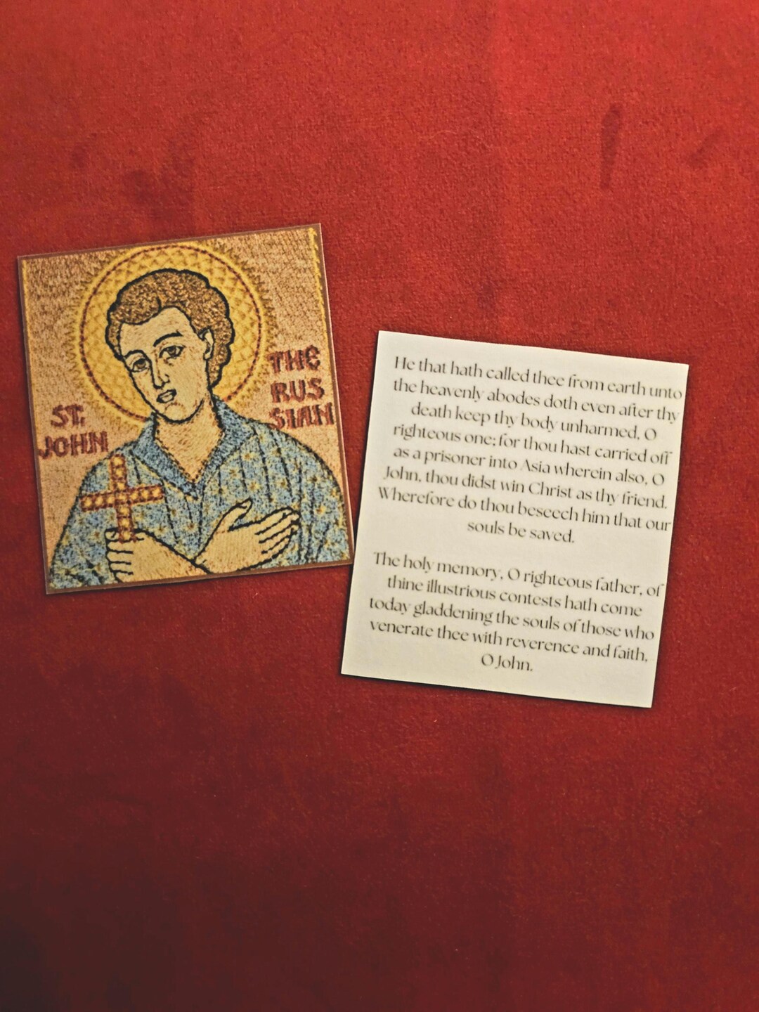 Saint John the Russian Laminated Orthodox Prayer Card 2.753 - Etsy