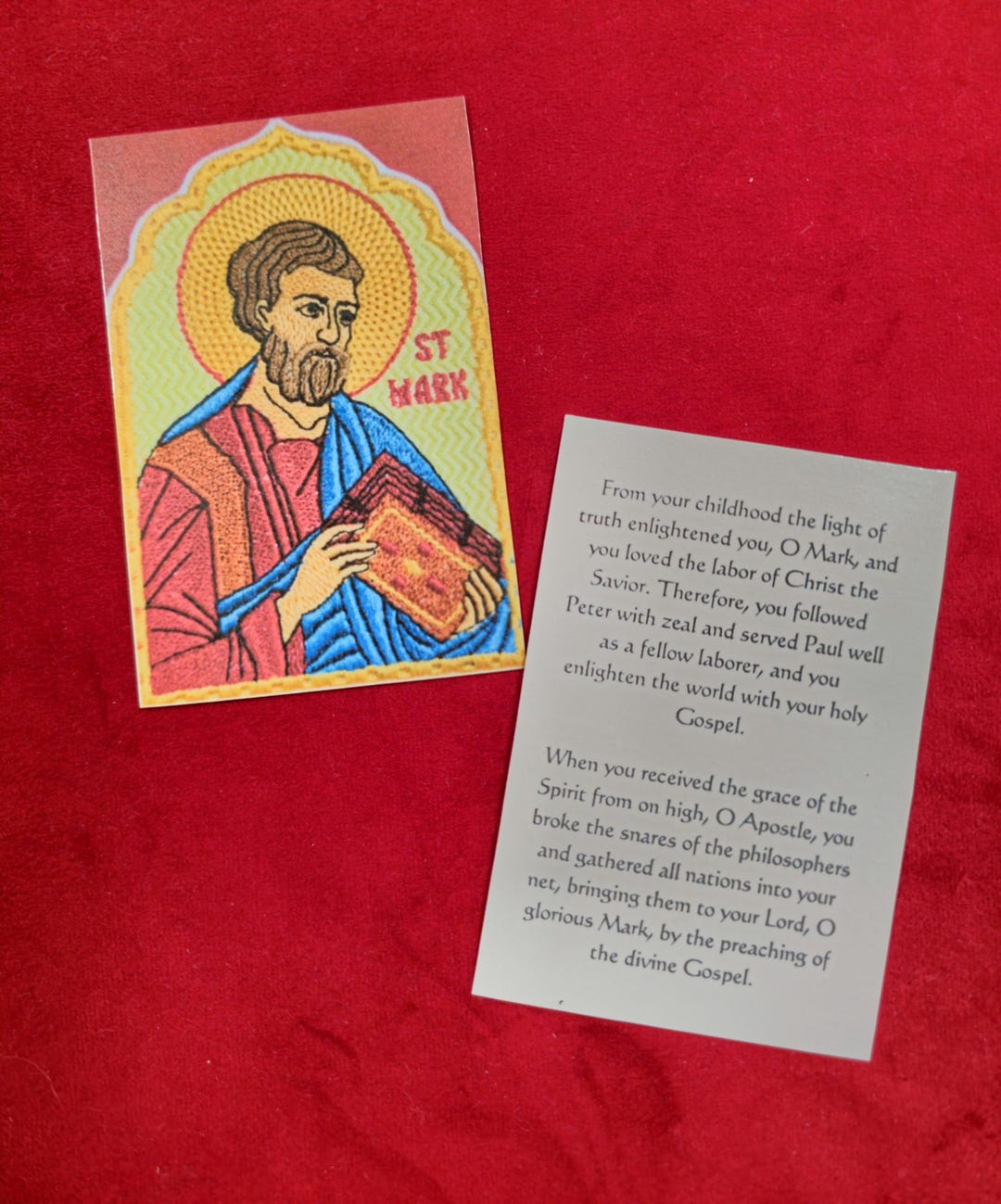 Saint Mark the Evangelist Laminated Orthodox Prayer Card - Etsy
