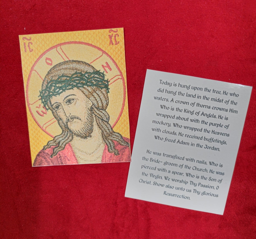 Passion of Jesus Christ Laminated Orthodox Prayer Card - Etsy