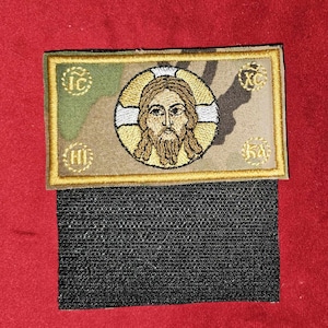 The Holy Face of Jesus Christ Camoflage Orthodox Embroidered Icon ...