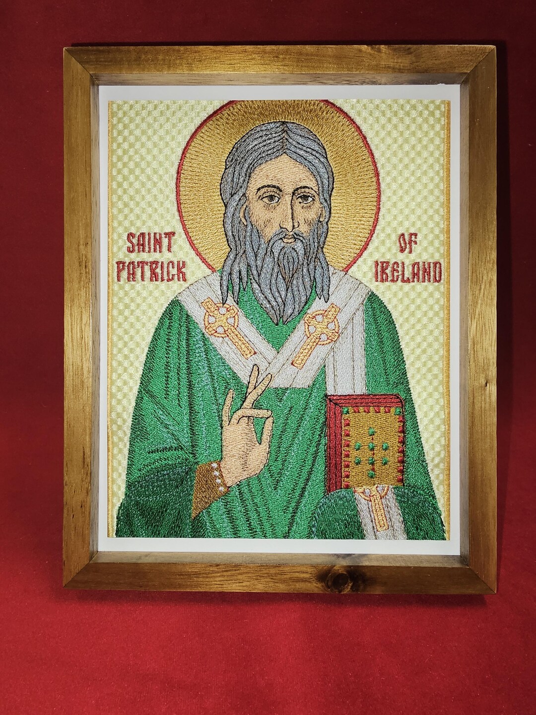 7x9 Saint Patrick Embroidered Byzantine Orthodox Christian Icon - Etsy
