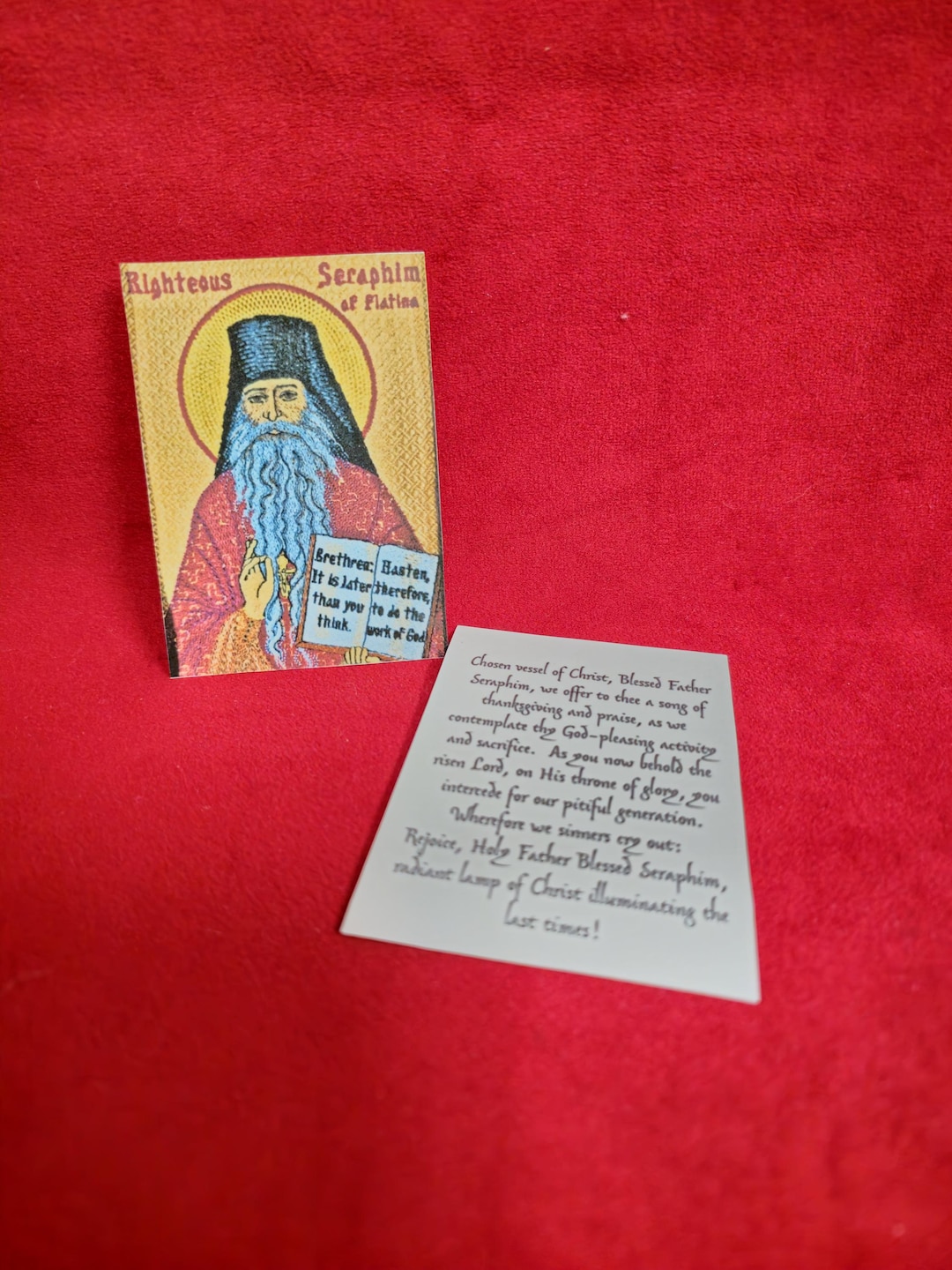 Father Seraphim Rose Laminated Orthodox Prayer Card - Etsy