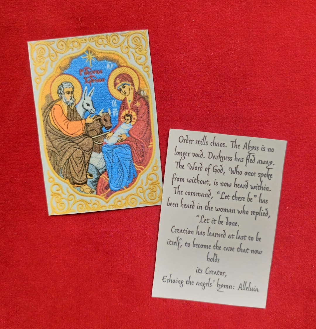 Nativity of Jesus Christ Laminated Orthodox Prayer Card - Etsy