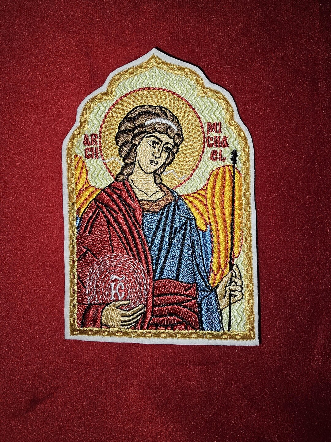 Archangel Saint Michael Pocket Orthodox Icon or Patch 2.75x4.5 Inches ...