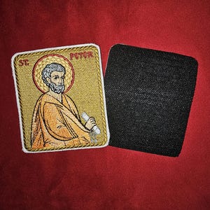 Saint Peter Pocket Icon or Patch, Byzantine Orthodox Christian Icon 3 ...