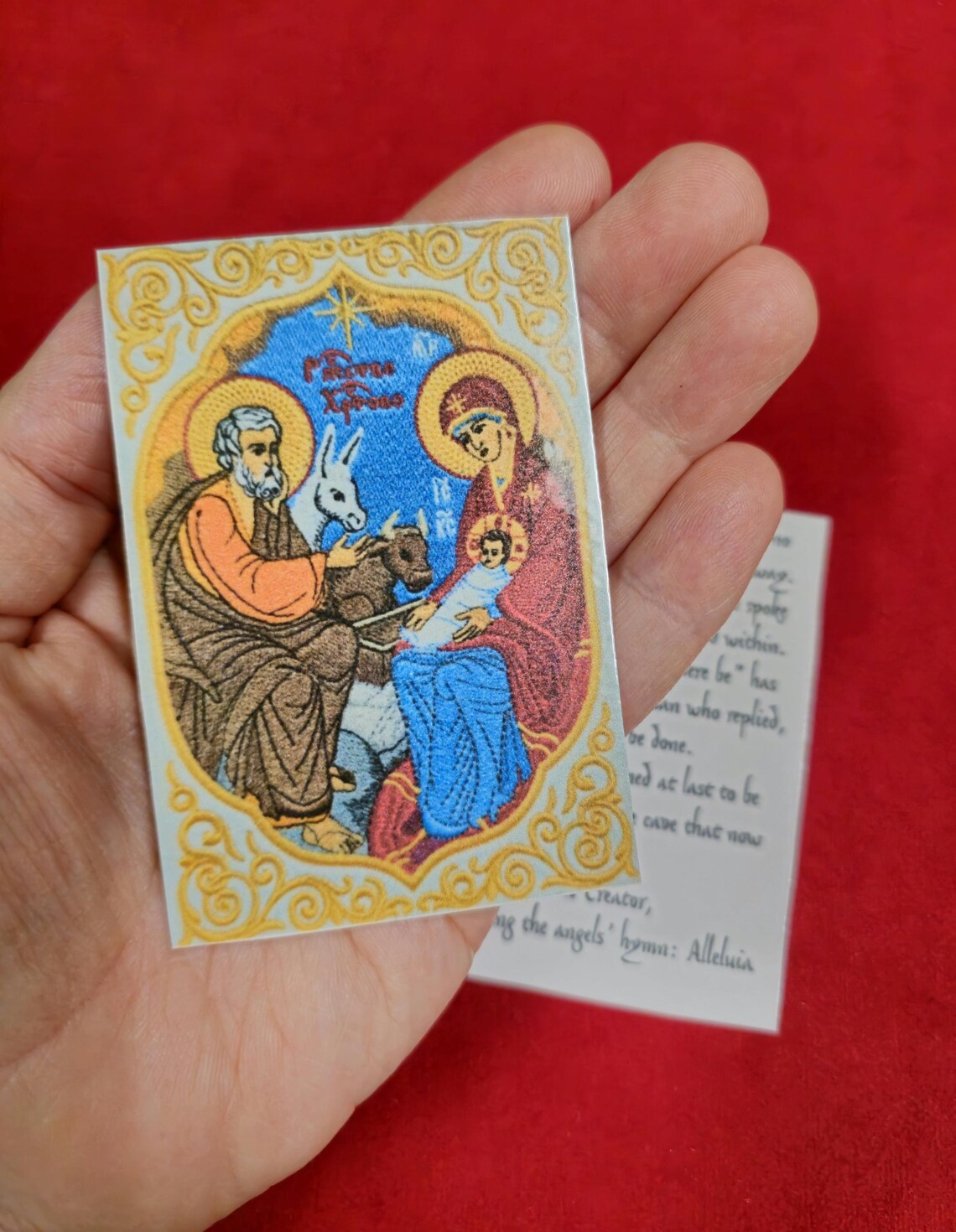 Nativity of Jesus Christ Laminated Orthodox Prayer Card - Etsy